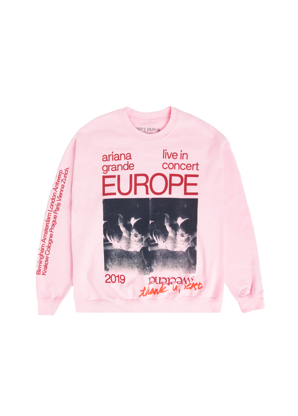 Live In Europe 1993 Crewneck Official Ariana Grande Online Store Live In Europe 1993 Crewneck Official Ariana Grande Online Store